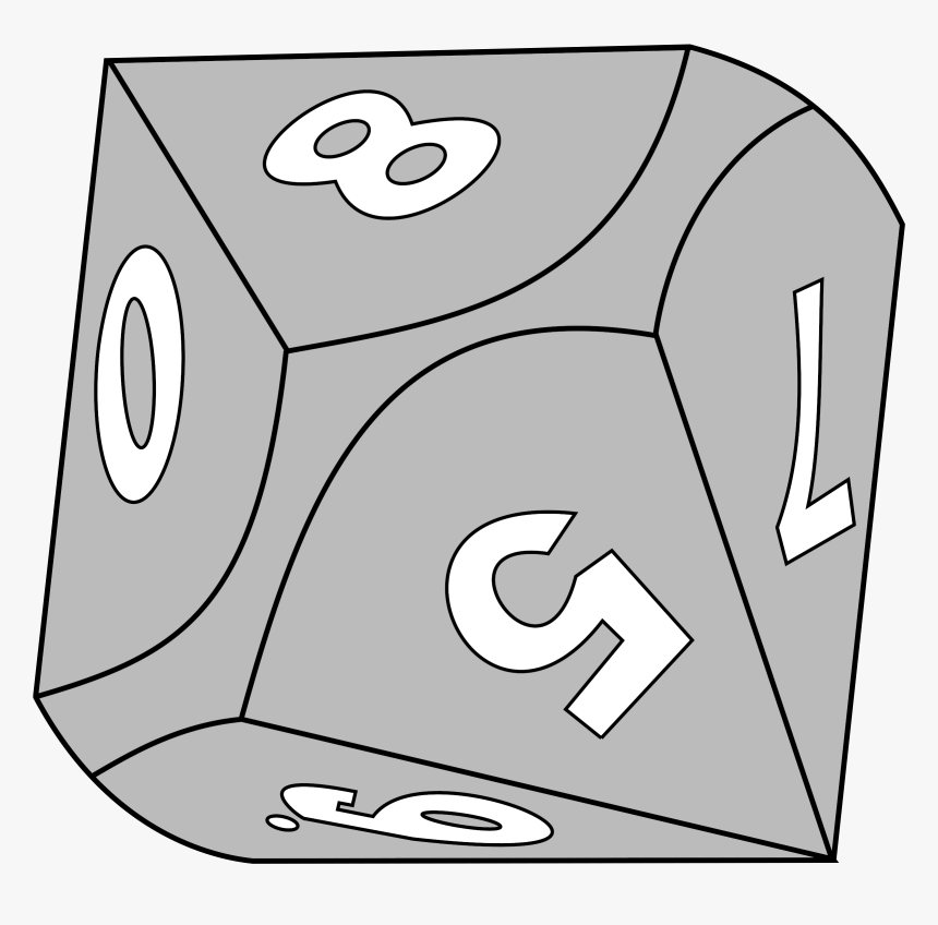 10-sided Die Clip Arts - 10 Sided Dice Clipart, HD Png Download ...