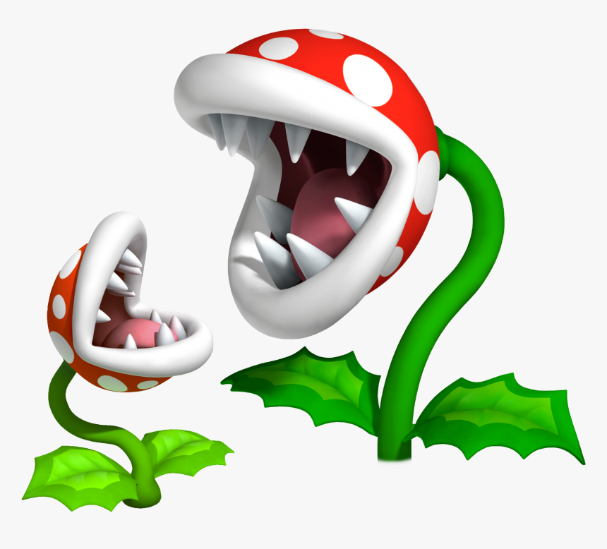 Newer Super Mario Bros - Transparent Venus Fly Trap, HD Png Download ...