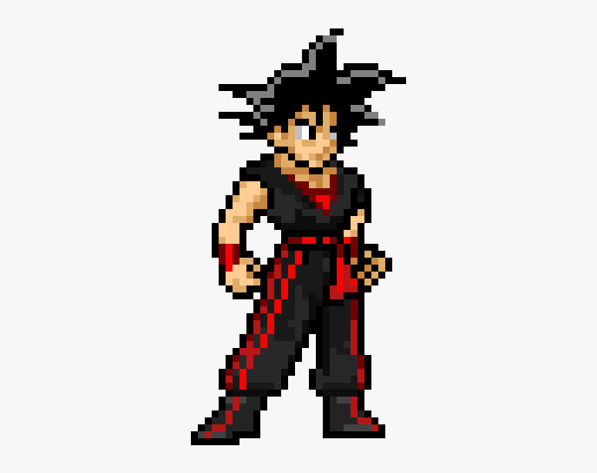 Goku Ssj God Pixel Art, HD Png Download , Transparent Png Image - PNGitem