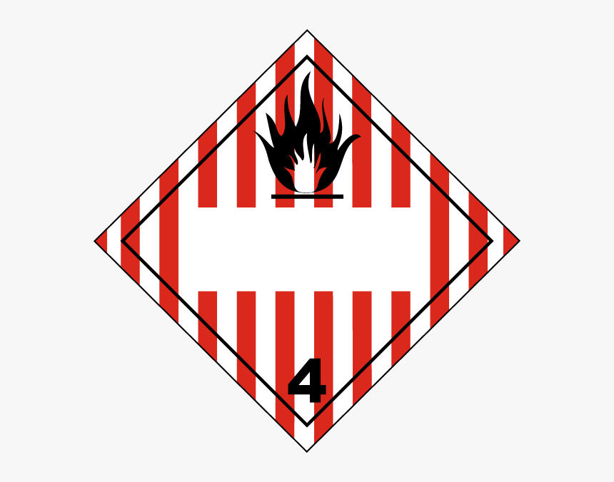 Class 4 Flammable Solids, HD Png Download , Transparent Png Image - PNGitem