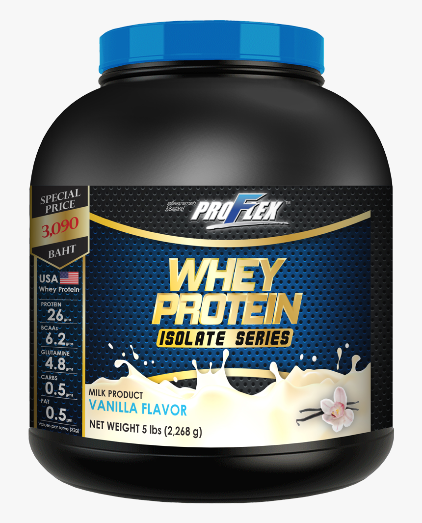 Proflex Isolate Vanilla 5lbs - Proflex Isolate Vanilla, HD Png Download ...