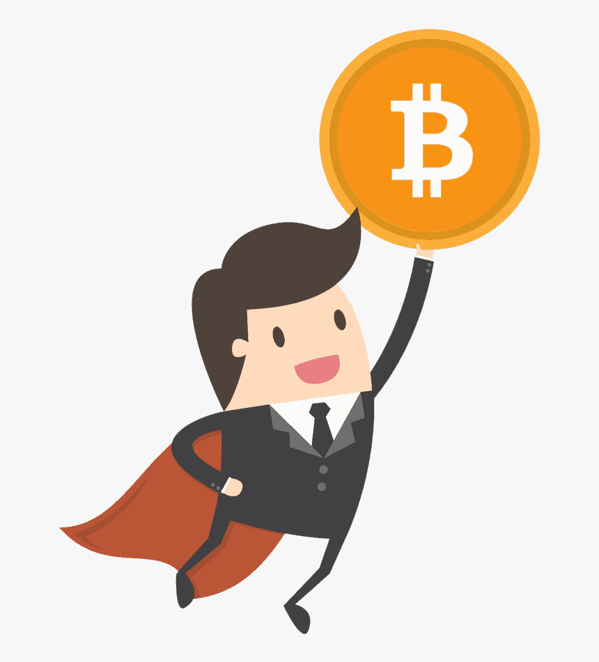 Flying Bitcoin Guy - Wealth Report 2018 India, HD Png Download ...