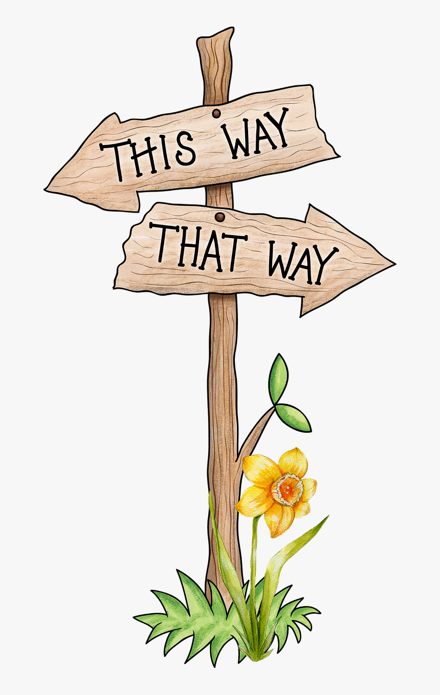 Sign Direction Kids Free Photo - Direction Cartoon Png, Transparent Png ...