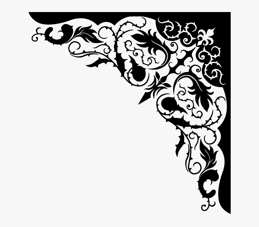 Victorian Page Border Corner - Sebastian Michaelis, HD Png Download ...