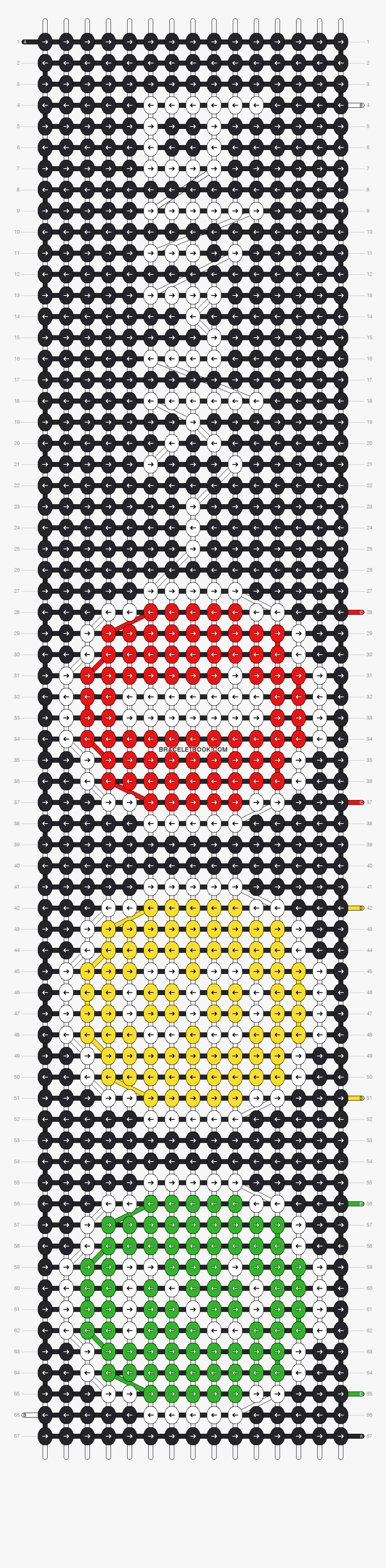 Alpha Friendship Bracelet Patterns, HD Png Download , Transparent Png ...