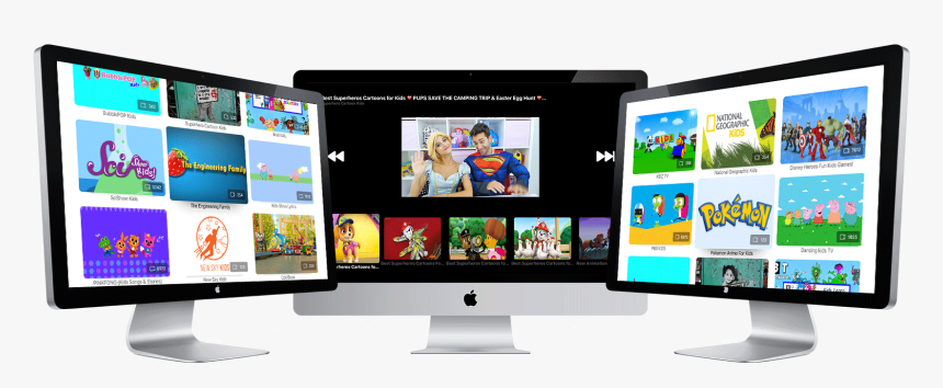 Kids Tube - Led-backlit Lcd Display, HD Png Download , Transparent Png ...