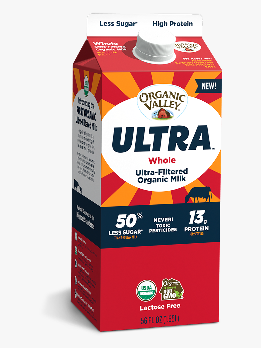 Organic Valley Ultra Filtered Milk, HD Png Download , Transparent Png ...