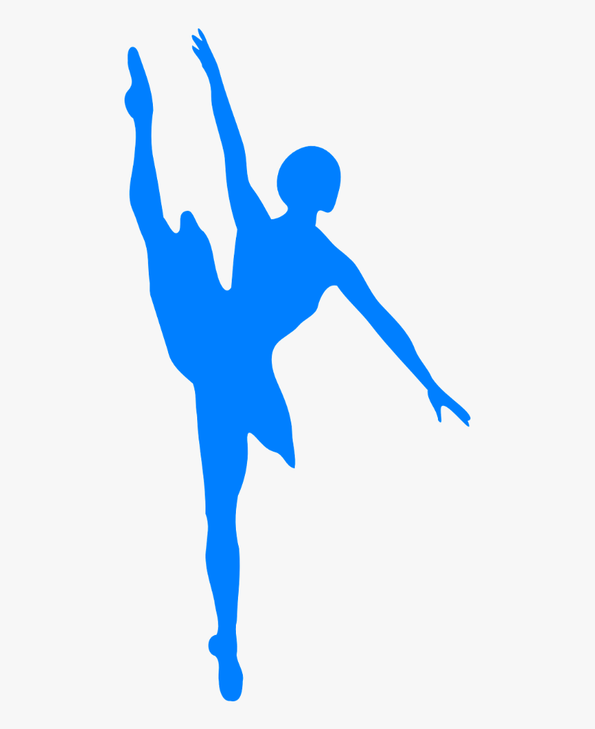 Dancer Transparent Blue - Ballet Dancer Silhouette, HD Png Download ...