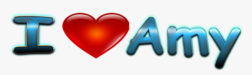Amy 3d Letter Png Name - Heart, Transparent Png , Transparent Png Image ...