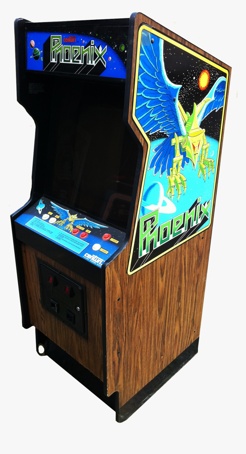 Phoenix Arcade Cabinet - Phoenix Arcade Cabinet Plans, HD Png Download ...