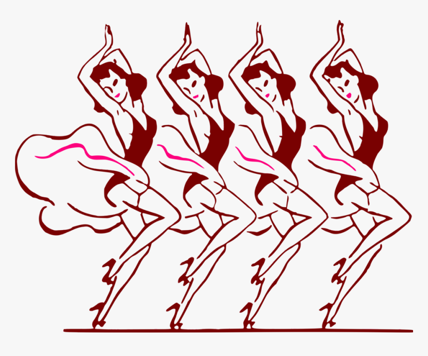 Line Art,flower,art - Latin Line Dance Clipart, HD Png Download ...