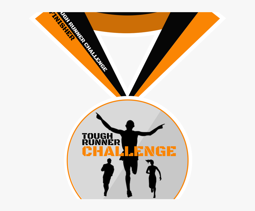 Transparent Runner Silhouette Png - Tough Runner Medal, Png Download ...