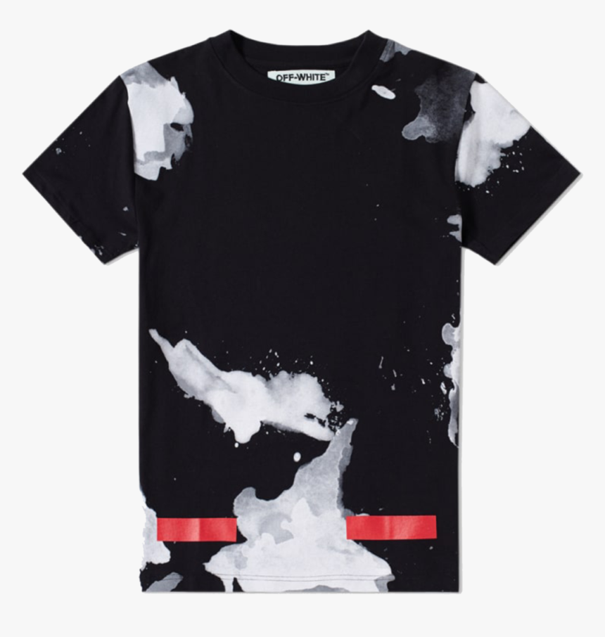 Off White Liquid Spots Tee, HD Png Download , Transparent Png Image ...