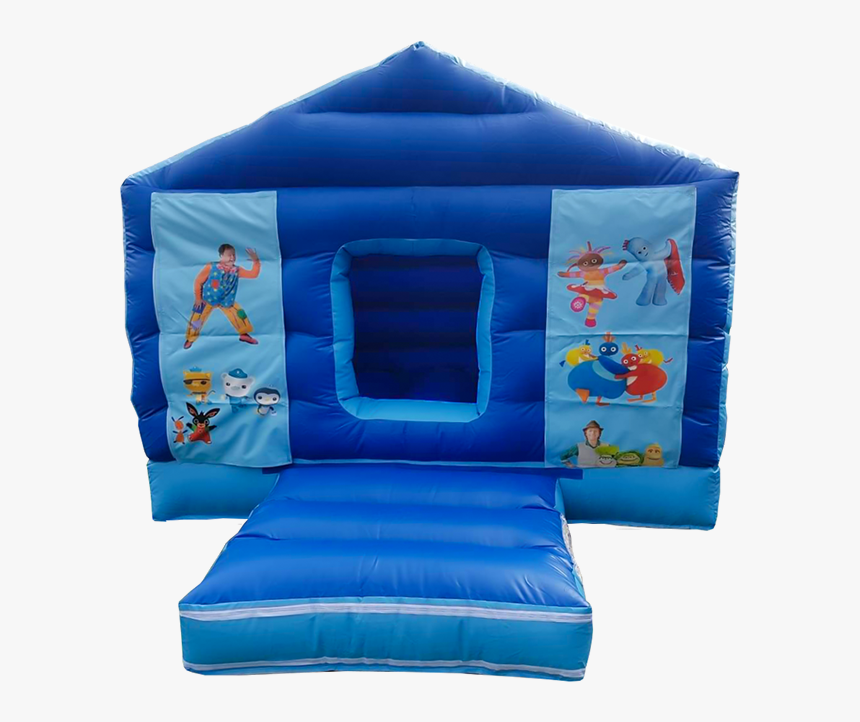 Cbeebies 10ft X 12ft House Shape Bouncy Castle Www - Inflatable, HD Png ...