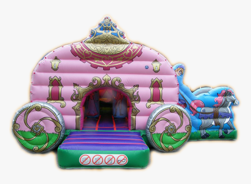 Royal Princess Carriage Combined Bouncy Castle & Slide - Inflatable, HD ...