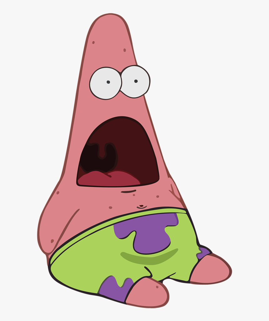 Wow Face Clipart - Surprised Patrick Png, Transparent Png , Transparent ...
