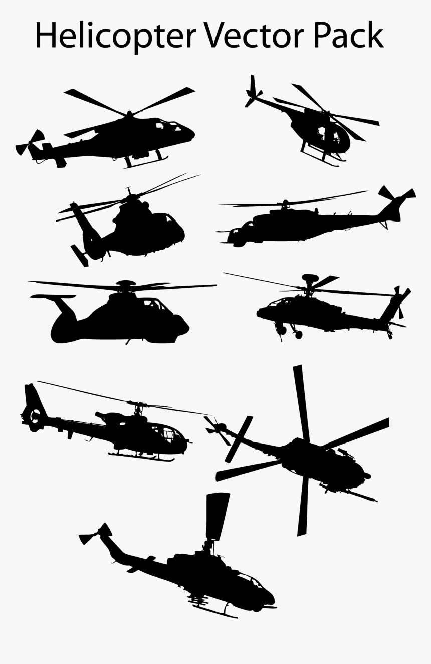 Helicopter Vectors, HD Png Download , Transparent Png Image - PNGitem