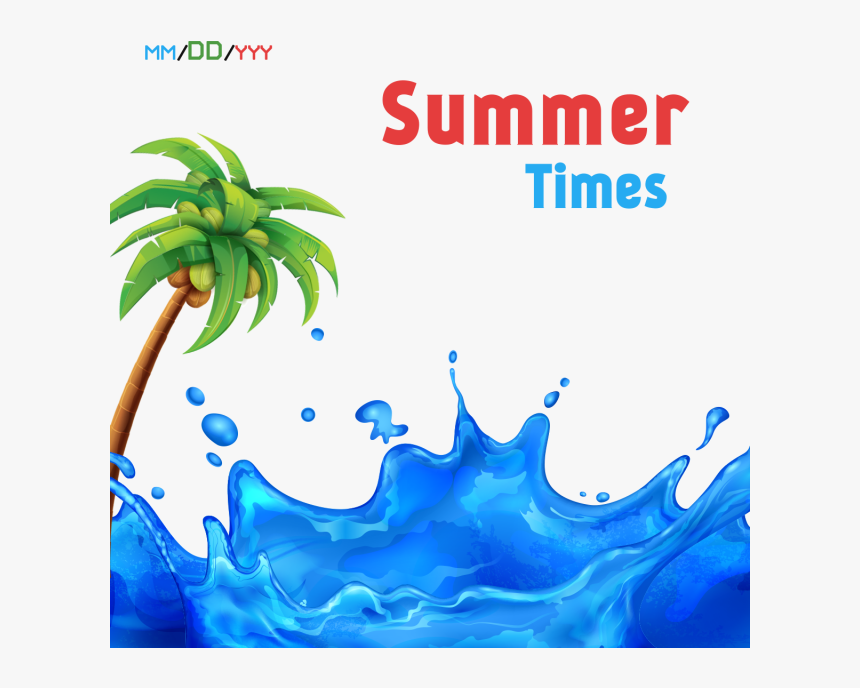 Summer Splash Background , Transparent Cartoons - Water Design ...