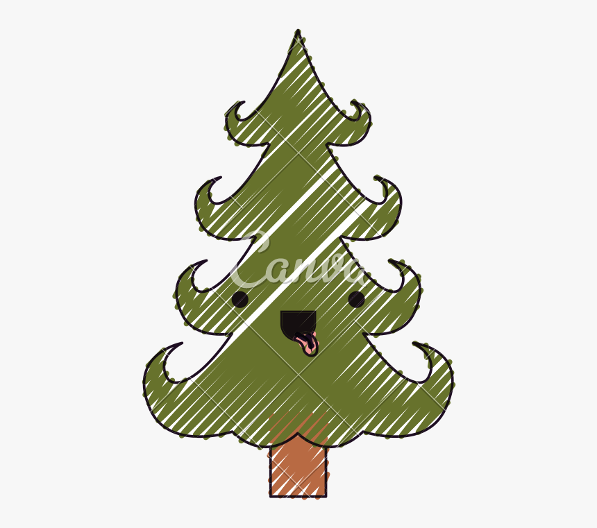Clip Art Kawaii Christmas Tree - Christmas Tree, HD Png Download ...