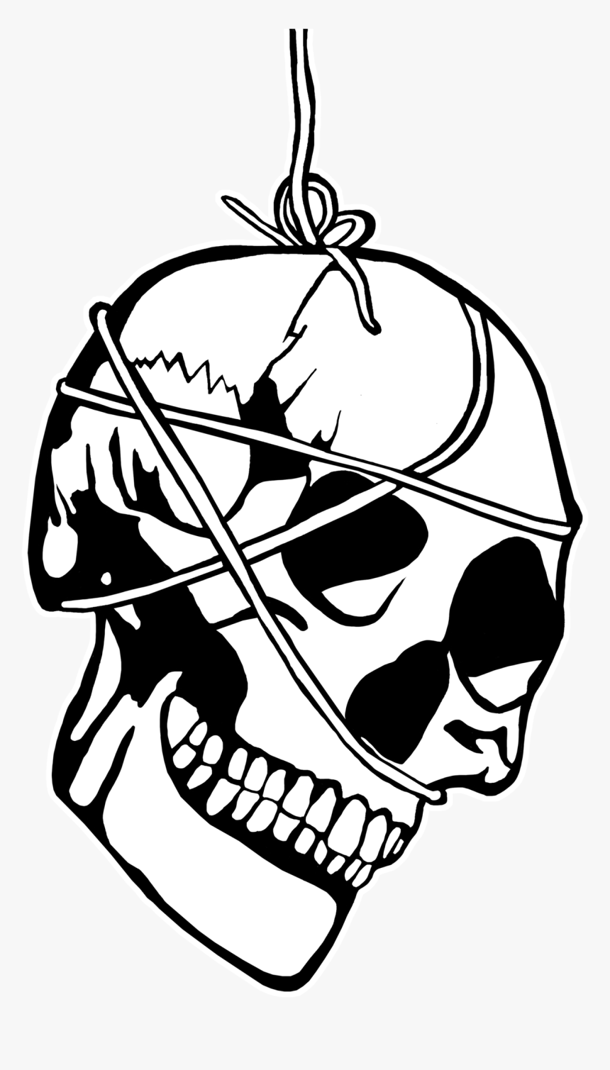 Hanging Skull Tshirt Funny Weird Art Skeleton Rope - Skull With Rope ...