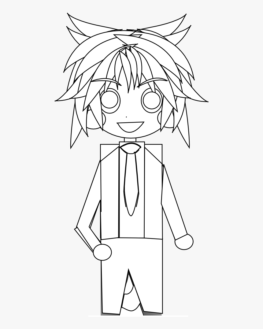 Transparent Black And White Anime Png - Cartoon, Png Download ...