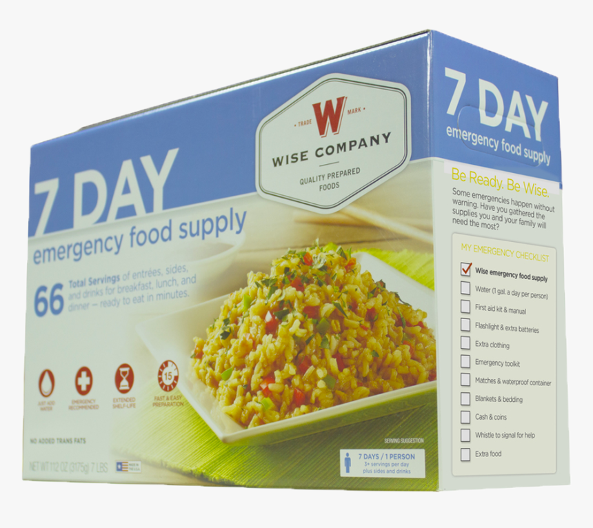 Wise 7 Day Food Supply Wise Company, HD Png Download , Transparent Png ...