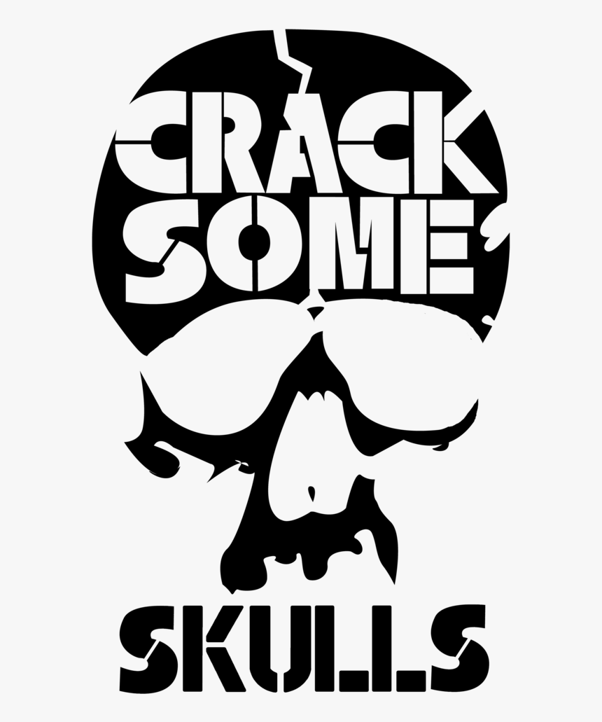 Vector Transparent Stock Crack Drawing Skull - Poster, HD Png Download ...