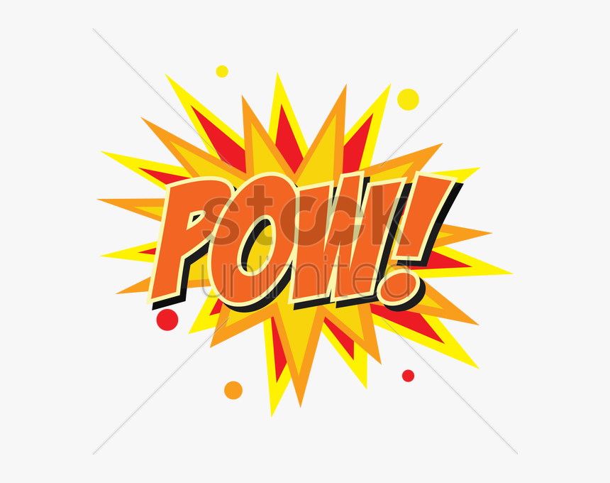 Comic Bubble Pow V矢量图形 - Graphic Design, HD Png Download , Transparent ...