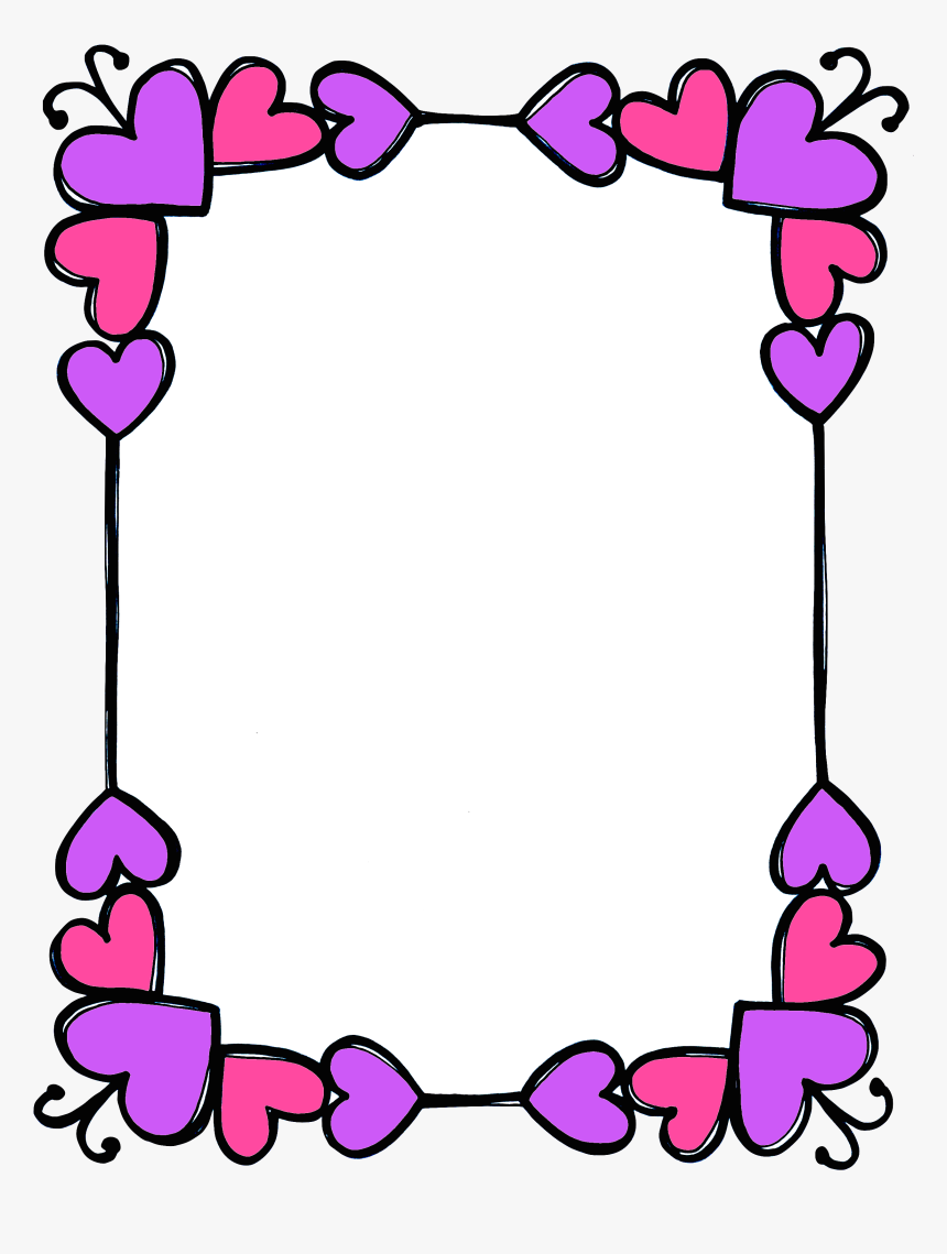 Border Designs For A4 Sheet, HD Png Download , Transparent Png Image ...