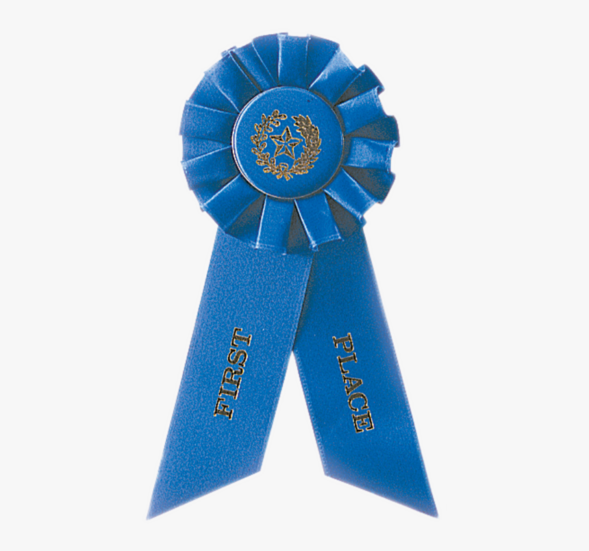 1st Place Blue Rosette Ribbon - Ribbon Medals, HD Png Download ...