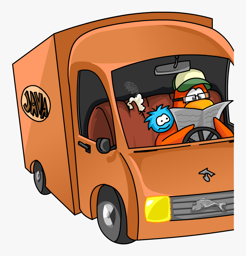Java Delivery Truck Club Penguin Bean Counters Truck Hd Png Download