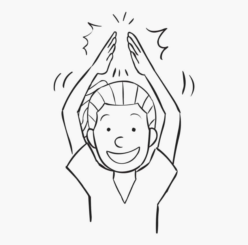 Woman Clapping Her Hands Above Her Head In Game Of - Cartoon, HD Png ...