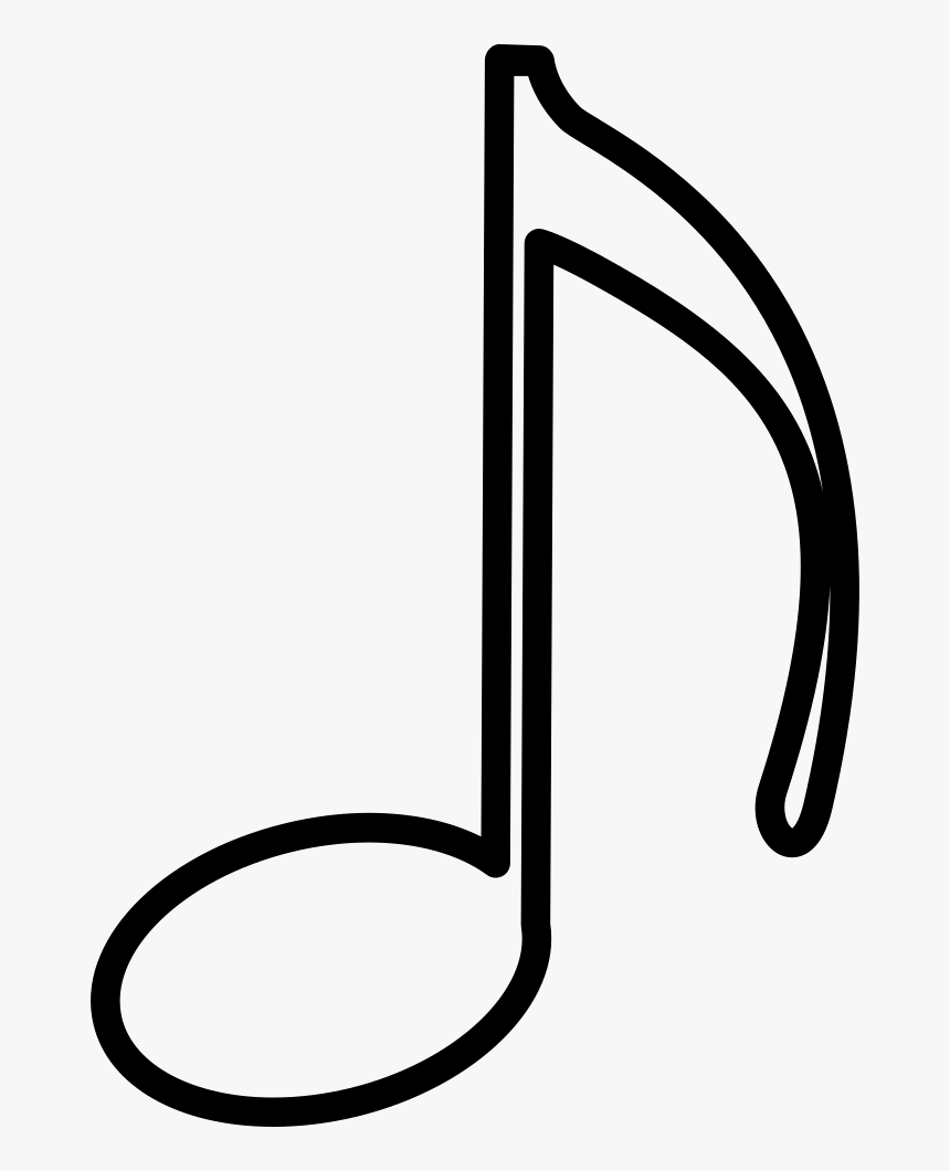 Music Note Outline Png, Transparent Png , Transparent Png Image - PNGitem