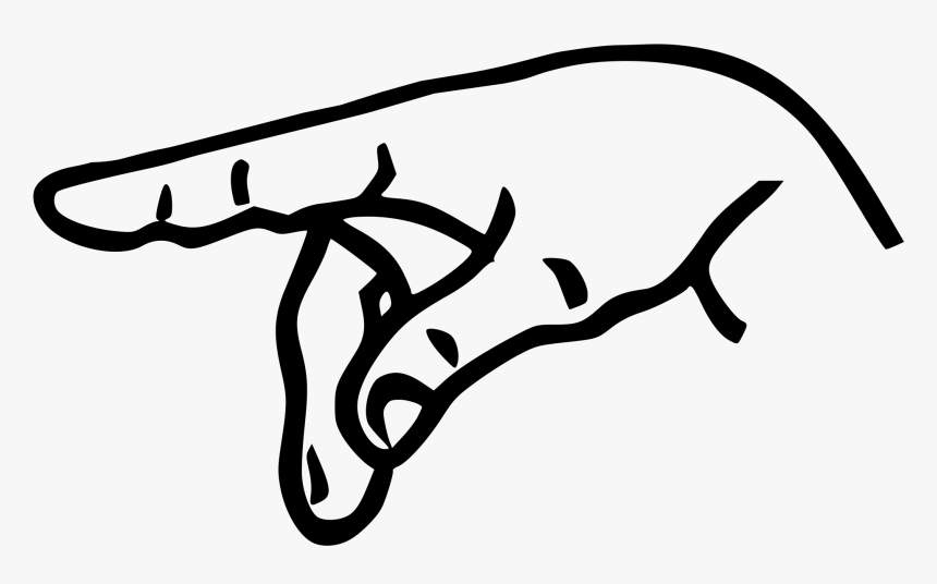 Thumb Image - Sign Language Alphabet P, HD Png Download , Transparent ...