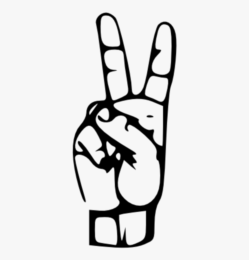 Sign Language Number 2, HD Png Download , Transparent Png Image - PNGitem