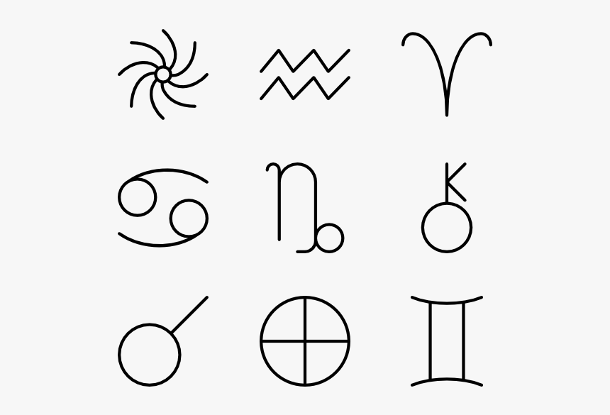 Astrology Signs Icon, HD Png Download , Transparent Png Image - PNGitem