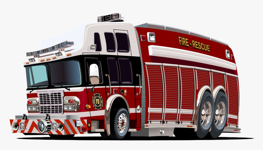 Graphic Transparent Fire Engine Royalty Free Hand Drawn - Fire Engine ...