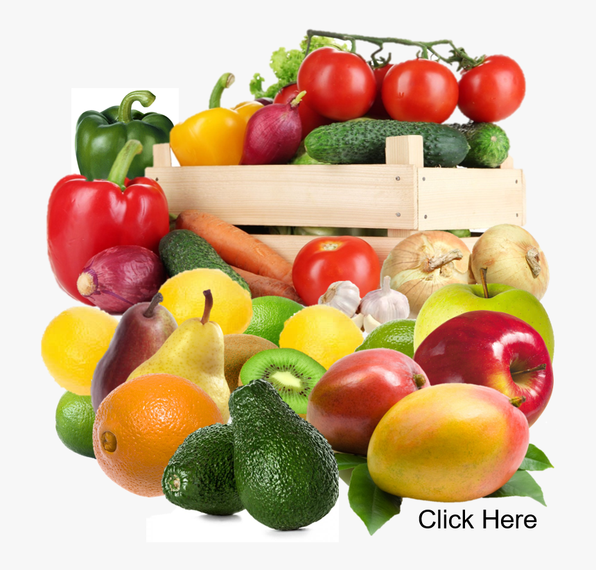 Clip Art Organic Vegetables - Box Of Fruits And Vegetables Png ...