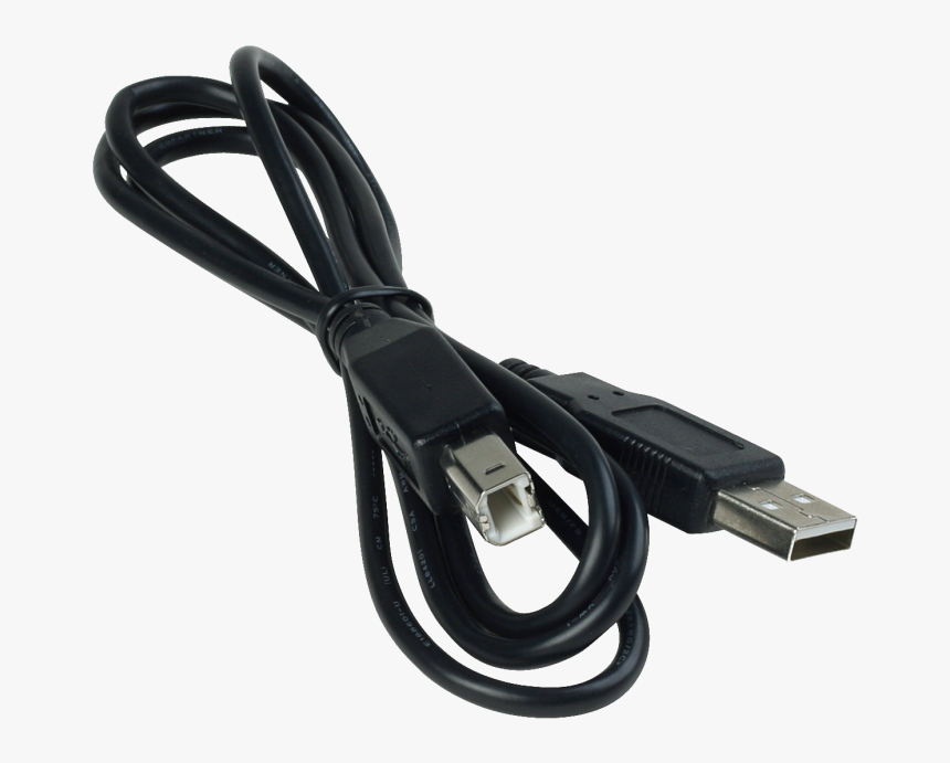 Cable Transparent Computer - Cable Usb A To B, HD Png Download ...
