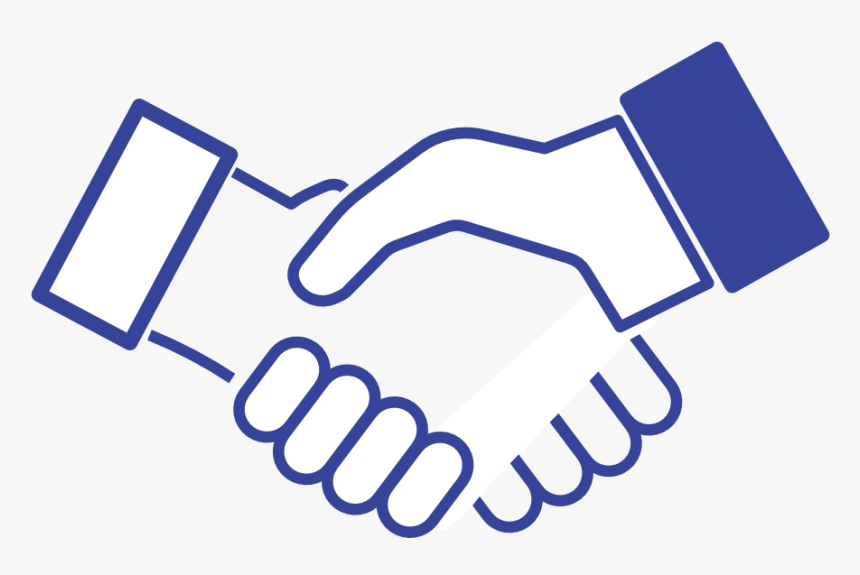 White Handshake Logo, HD Png Download , Transparent Png Image - PNGitem