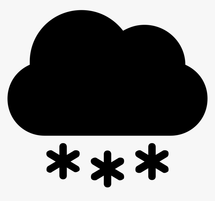 Snow Cloud - Transparent Background Snow Cloud Icon, HD Png Download ...