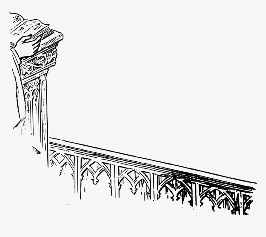 Christian Pulpit - Line Art, HD Png Download , Transparent Png Image ...