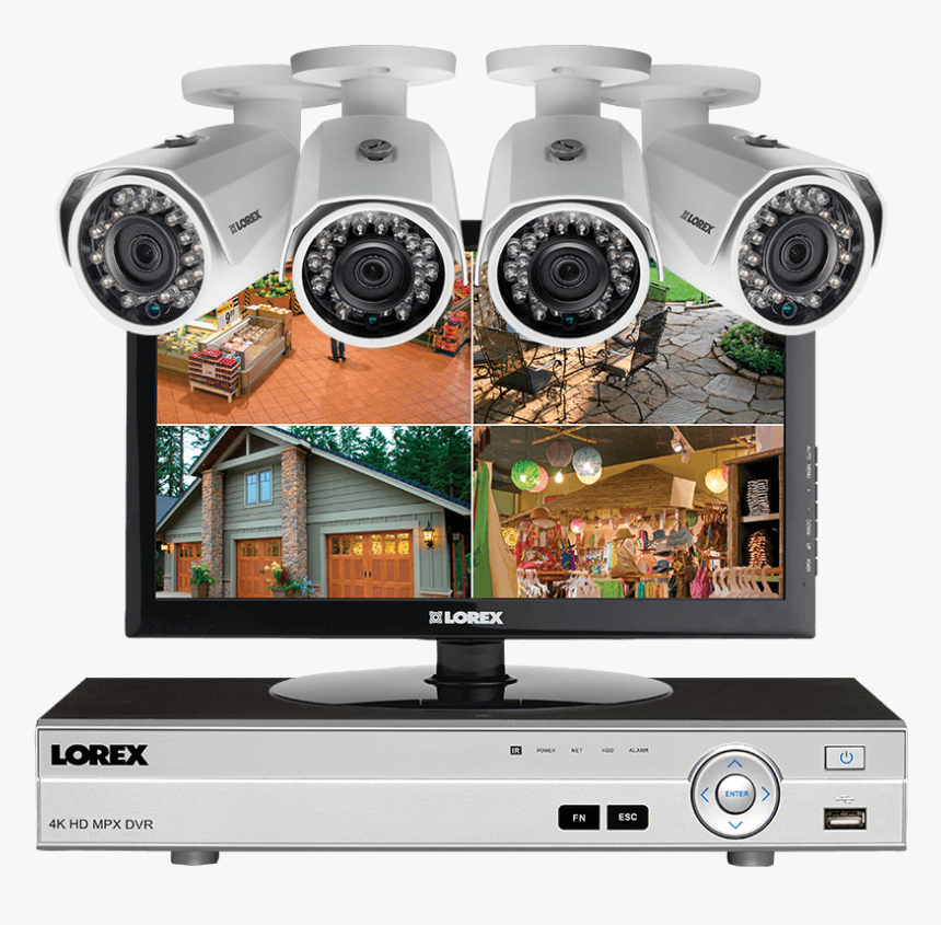 1080p Hd Complete 4 Camera Home Security System With - Home Security ...