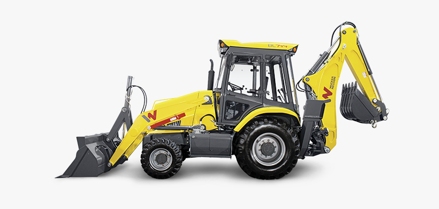 Retro Loader - Left - Wacker Neuson Backhoe Loader, HD Png Download ...