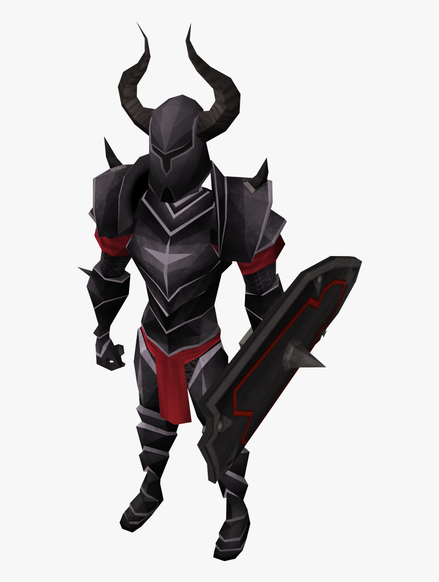 Transparent Runescape Character Png - Runescape Full Black Armor, Png ...
