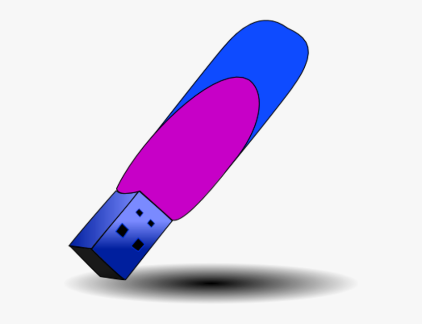 Usb Flash Drive Memory Stick Vector Clip Art - Usb Flash Drive, HD Png ...