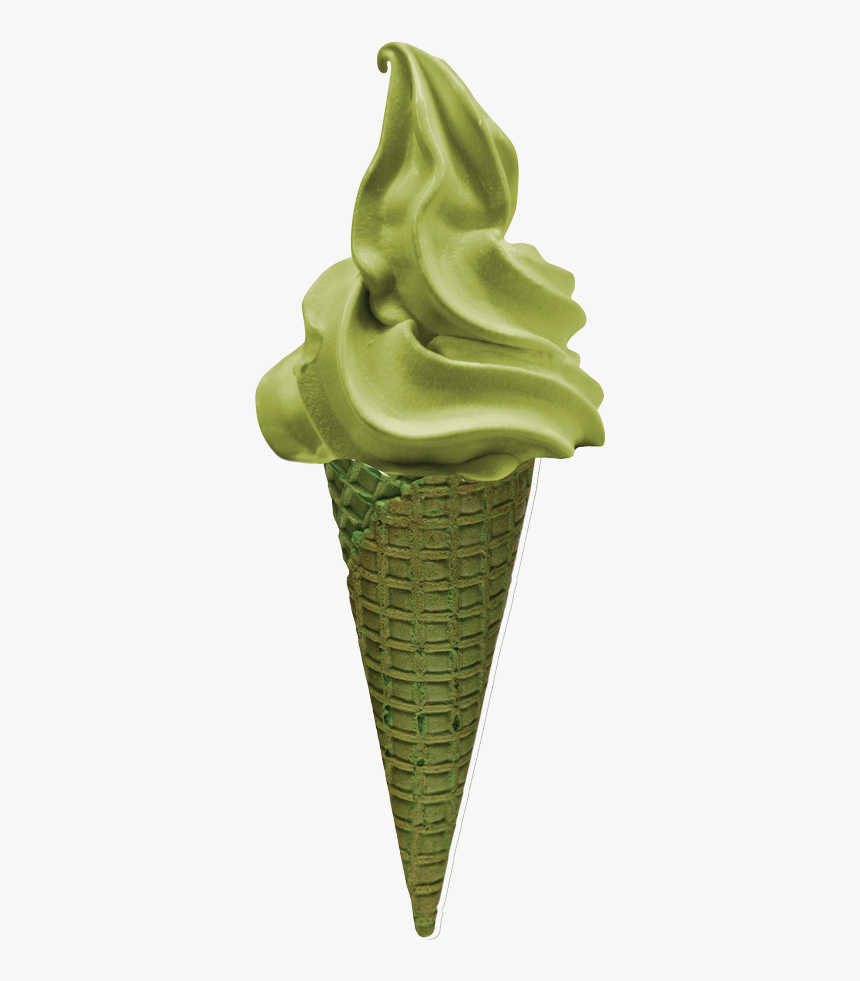 Matcha Ice Cream Cone, HD Png Download , Transparent Png Image - PNGitem