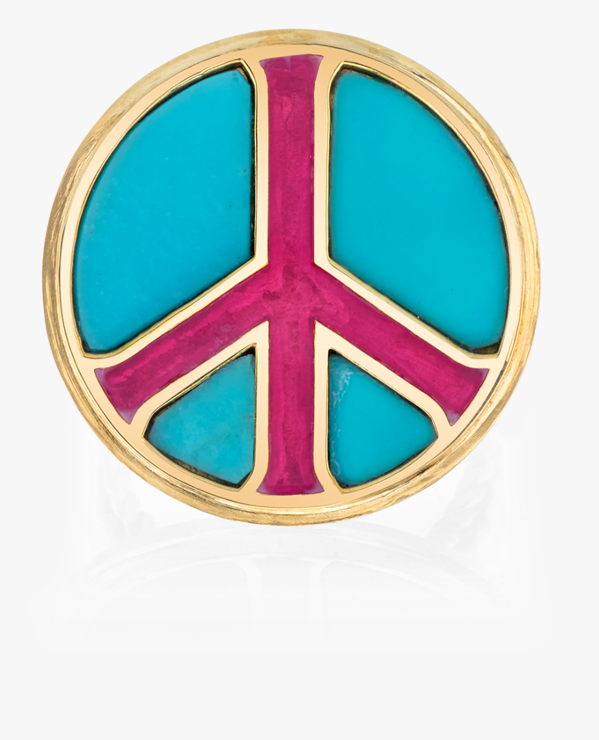 Turquoise Peace Sign Ring - Peace Symbols, HD Png Download ...