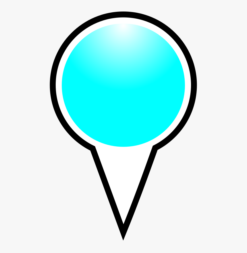 Circle,line,computer Icons - Cyan Marker Icon, HD Png Download ...