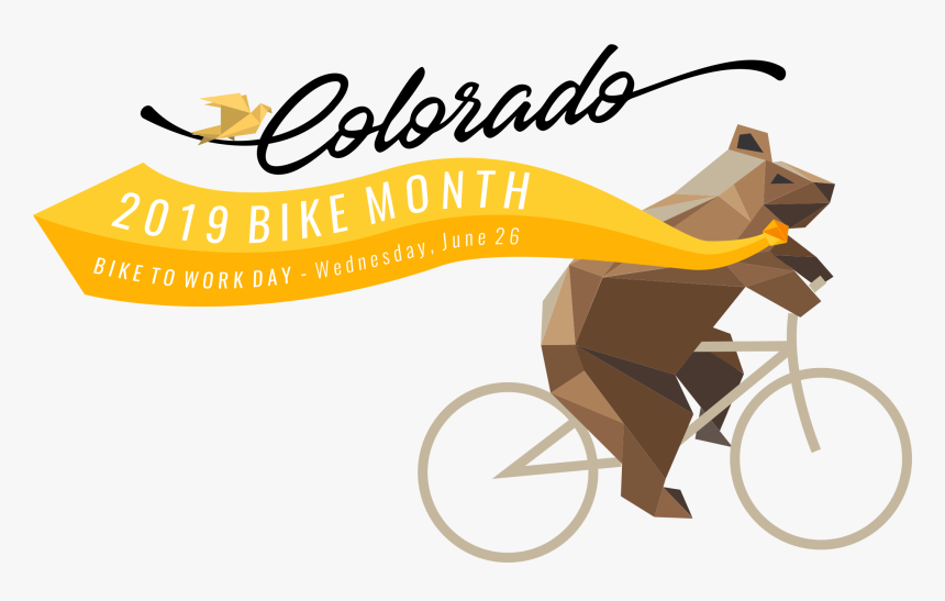 Colorado Bike Month Logo - Bike To Work Day 2019 Colorado, HD Png ...